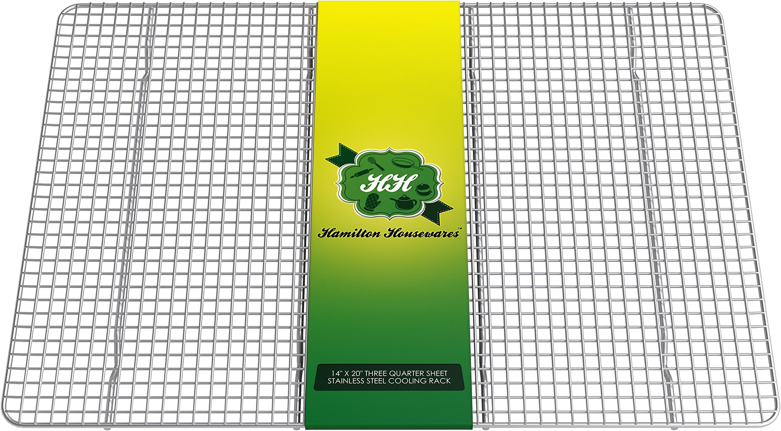 Amazon.com: Hamilton Housewares Stainless Steel Cooling Rack - Heavy ...