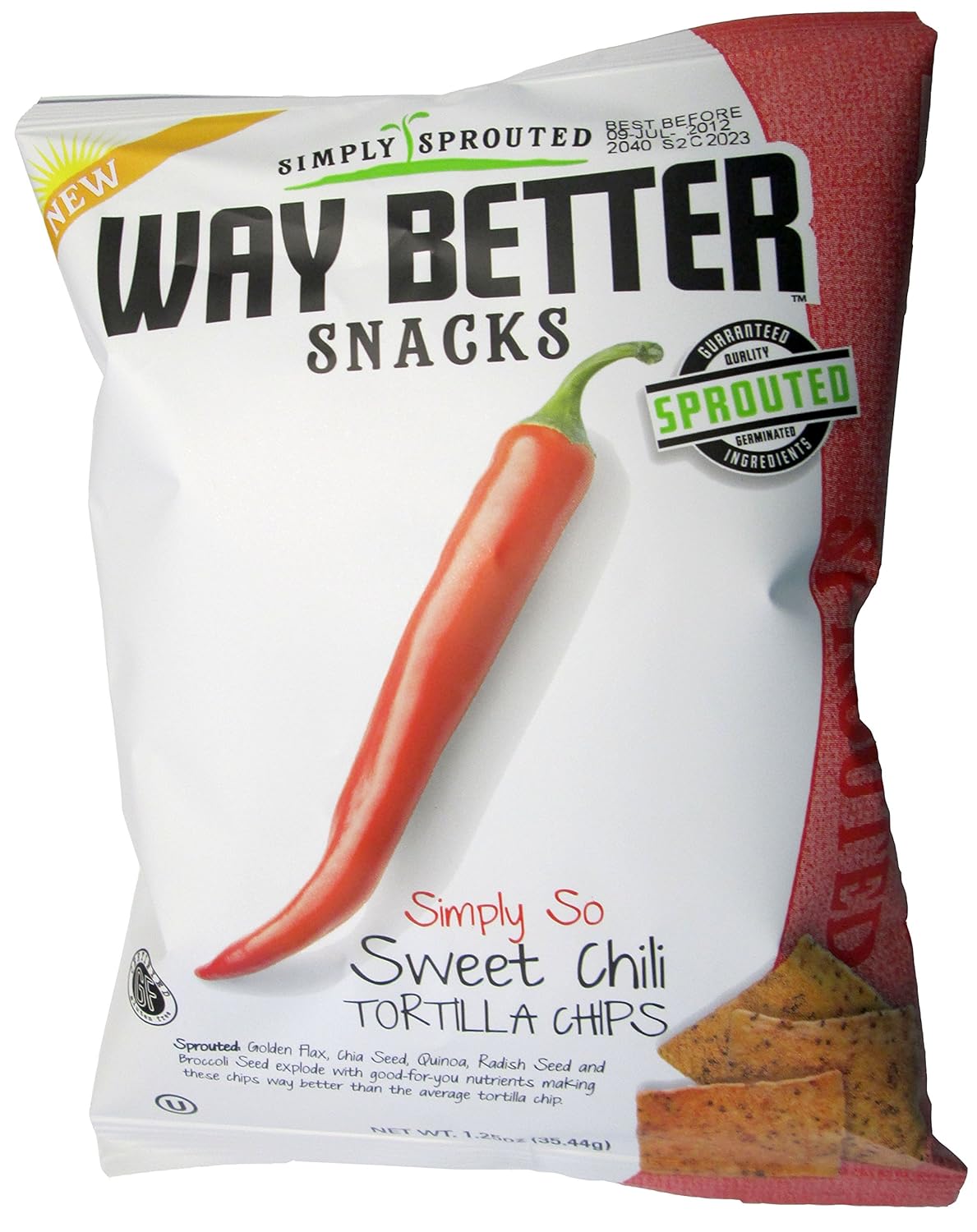 Amazon.com: Way Better Snacks Sweet Chili Corn Tortilla Chips, 1.25 ...