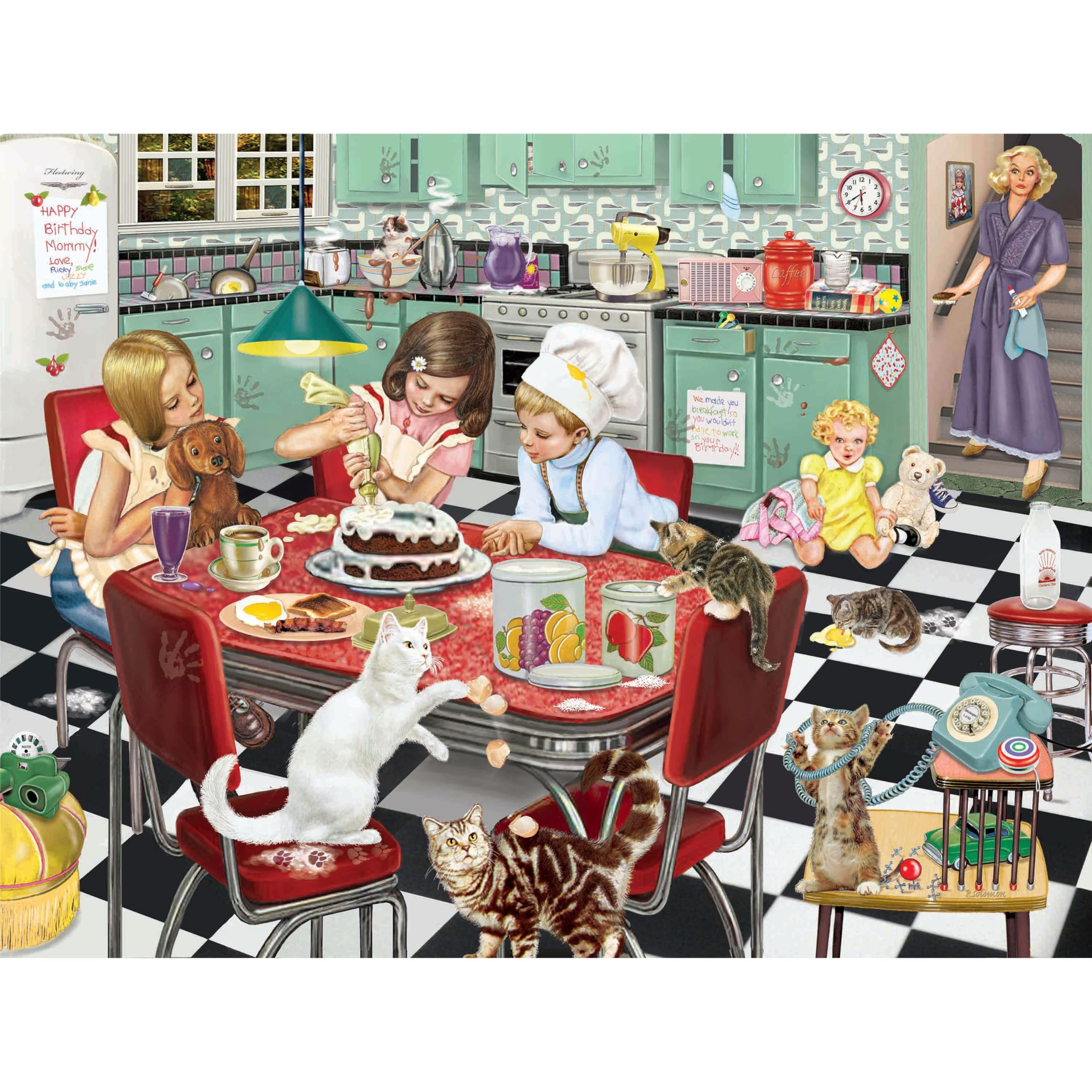Amazon.com: KI Puzzles 550 Piece Puzzle for Adults Mommy's Birthday ...
