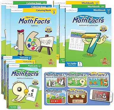 Amazon.com: Meet the Math Facts Addition & Subtraction Levels 1, 2 & 3 ...