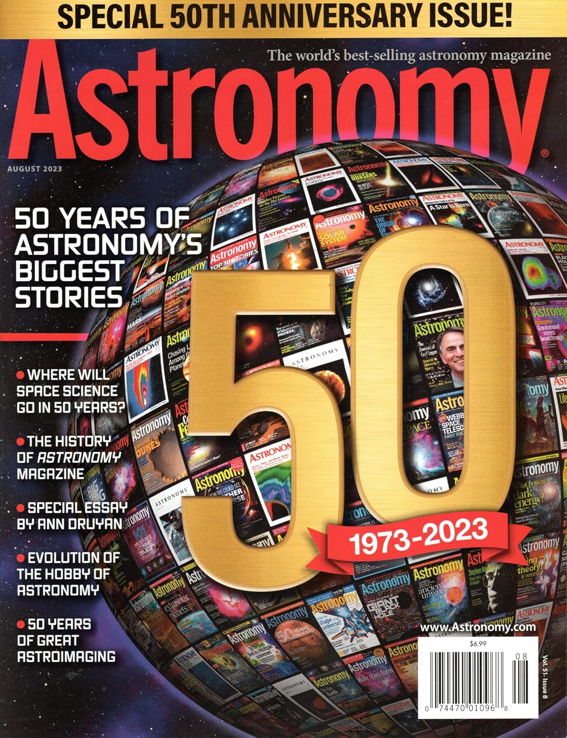 Astronomy Magazine August 2023 (50 Years Of Astronomy's Biggest Stories ...