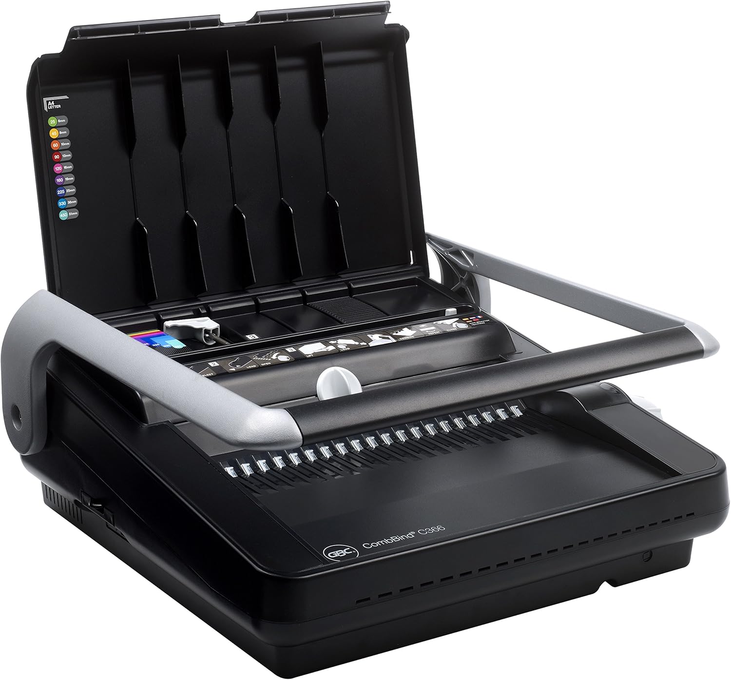 GBC CombBind C366 Manual Comb Binding Machine with Paper Seperator ...