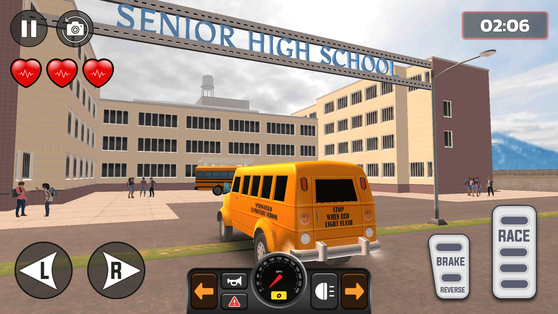 School Bus Simulator: High School Bus Driver Games: Passenger Transport ...