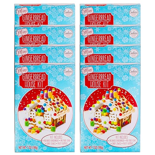 Amazon.com: Mini Gingerbread Christmas House Kit - Pre-Baked ...
