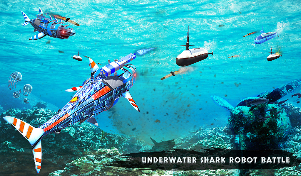 US Army Robot Shark Submarine Transform Robot Game - App on Amazon Appstore