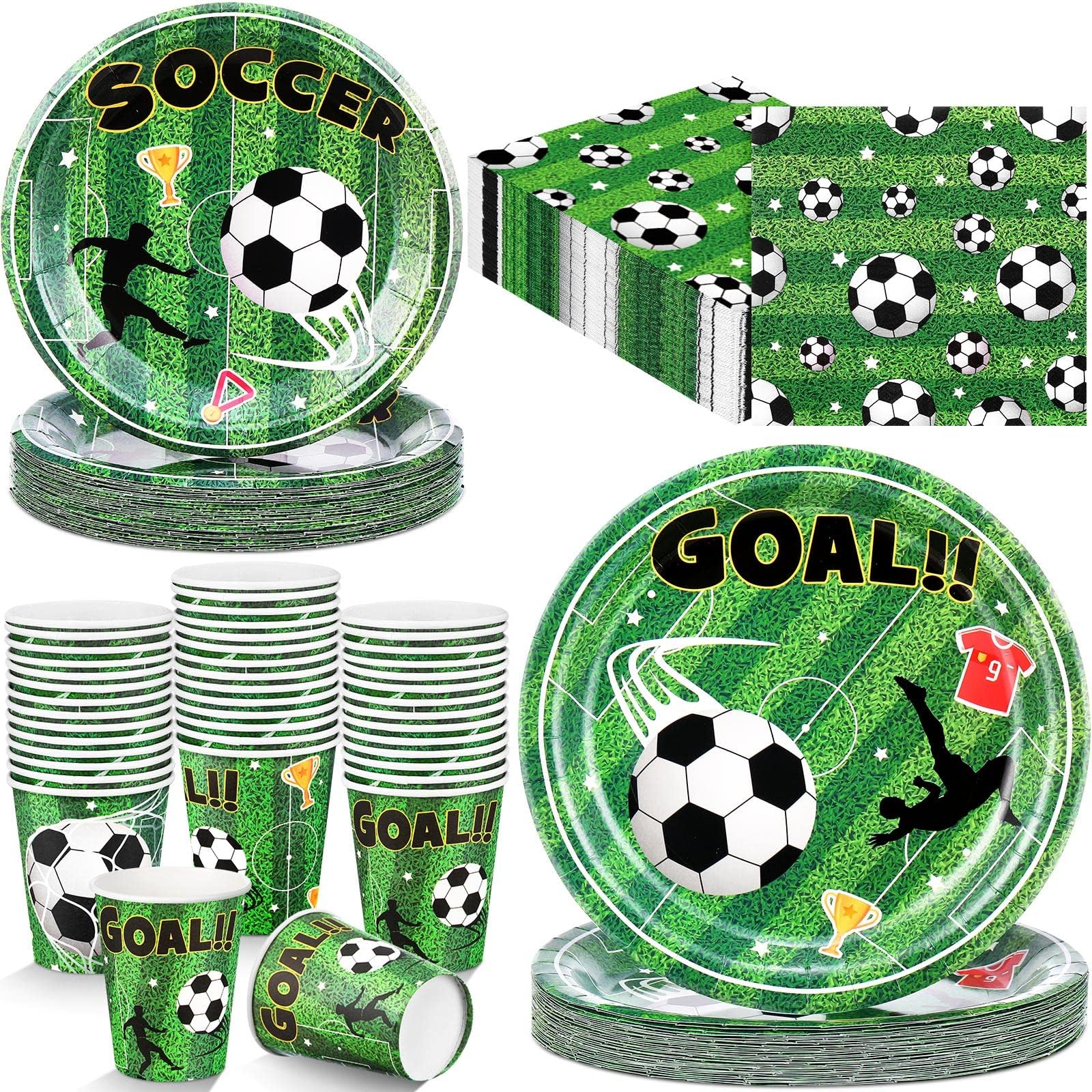 Amazon.com: 240 Pcs Soccer Football Party Favor Soccer Supplies ...