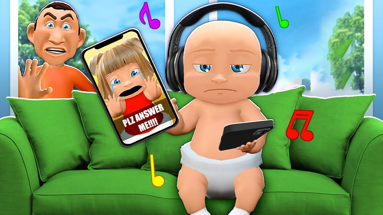 Naughty Baby and Daddy Virtual Crazy Newborn Prank Simulator Fun Game ...