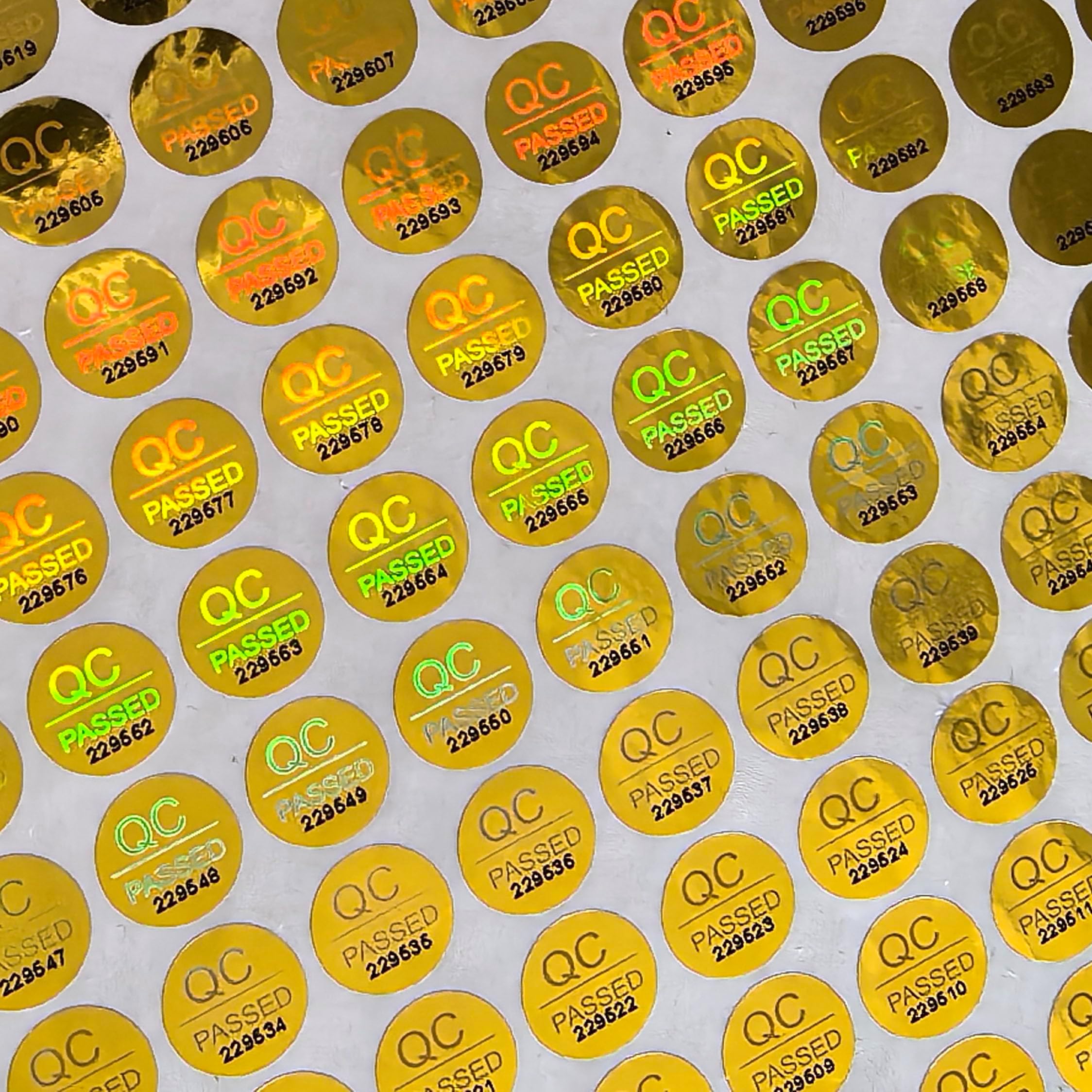 Amazon.com : 2300pcs 0.39 inch QC Passed Tamper Proof Stickers Silver ...