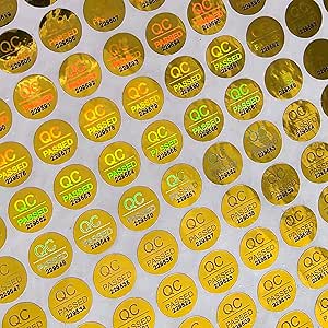 2300pcs 0.39 inch QC Passed Tamper Proof Stickers Silver High Security ...