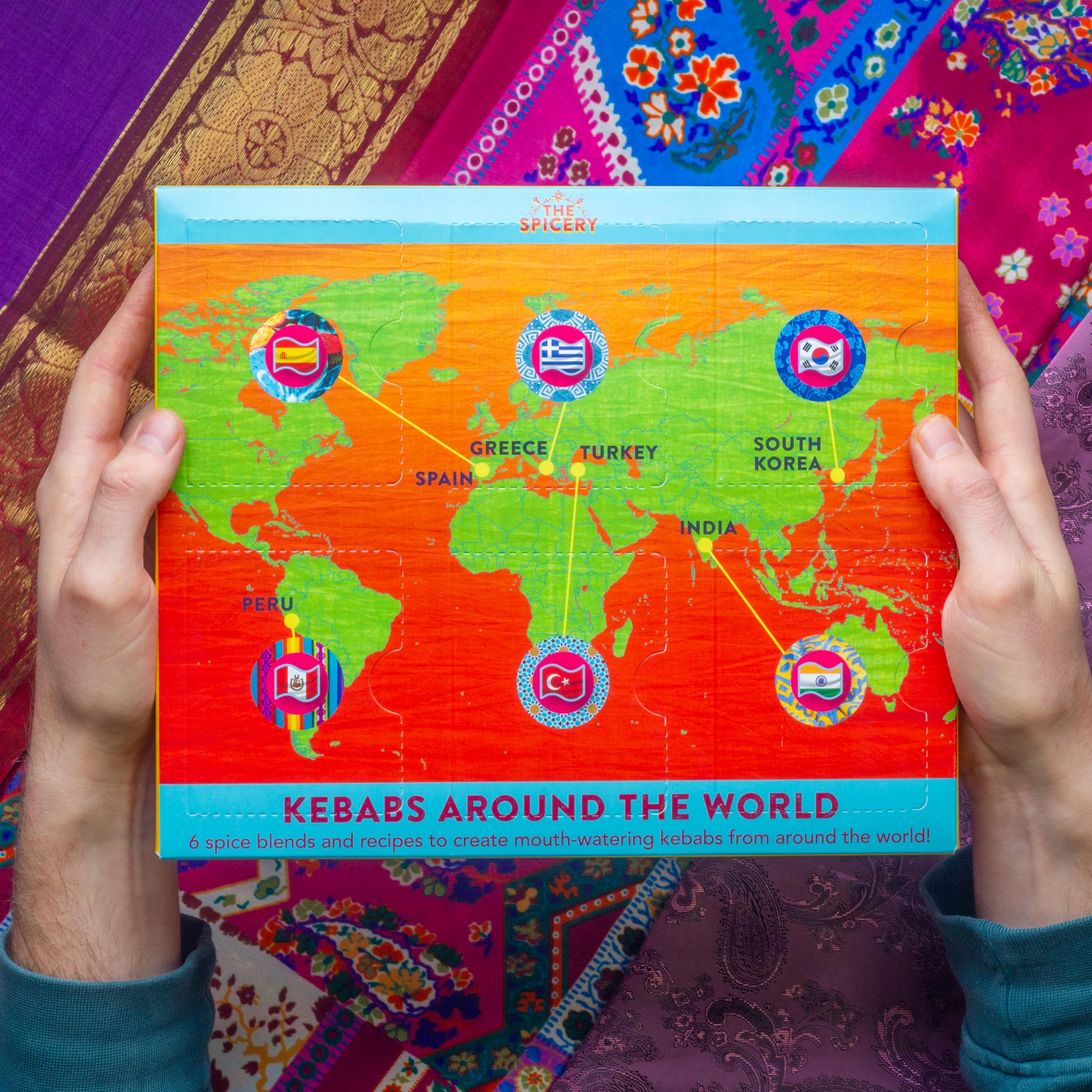 Kebabs Around the World Gift Box | 6 Spice Blends | 6 Simple Recipes ...