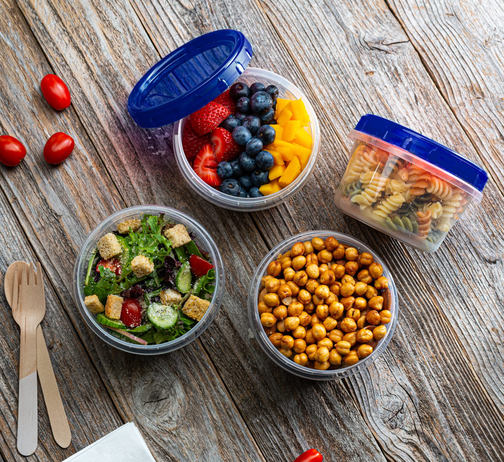 Snapklik.com : ELEGANT DISPOSABLES Twist Top Deli Containers Food ...