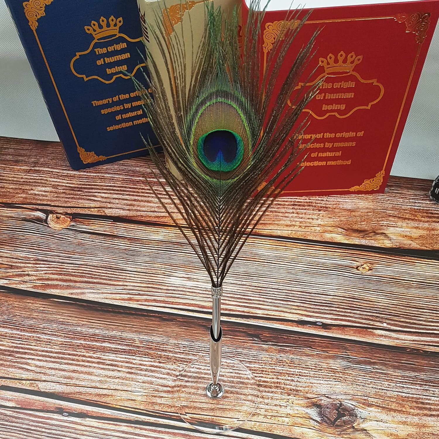 Snapklik.com : OPENDGO Feather Quill Pen Stand Base Acrylic Feather Pen ...