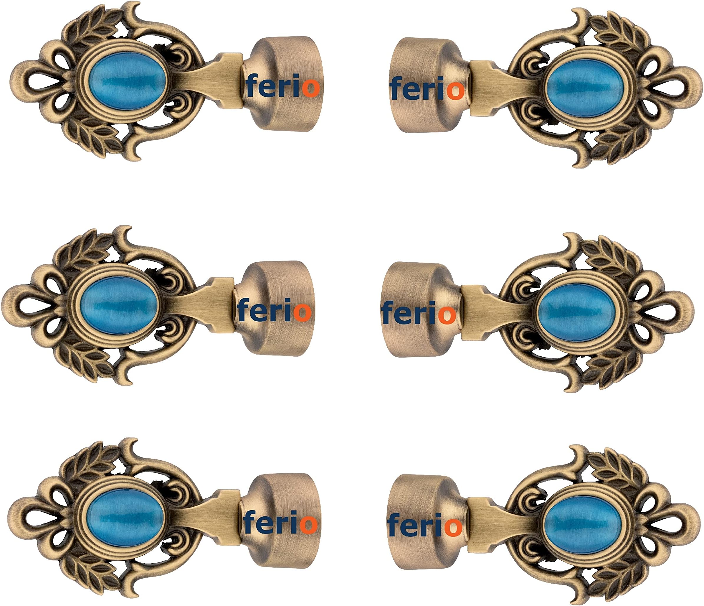 Buy FERIO Stainless Steel Curtain Brackets Set for Door and Windows ...