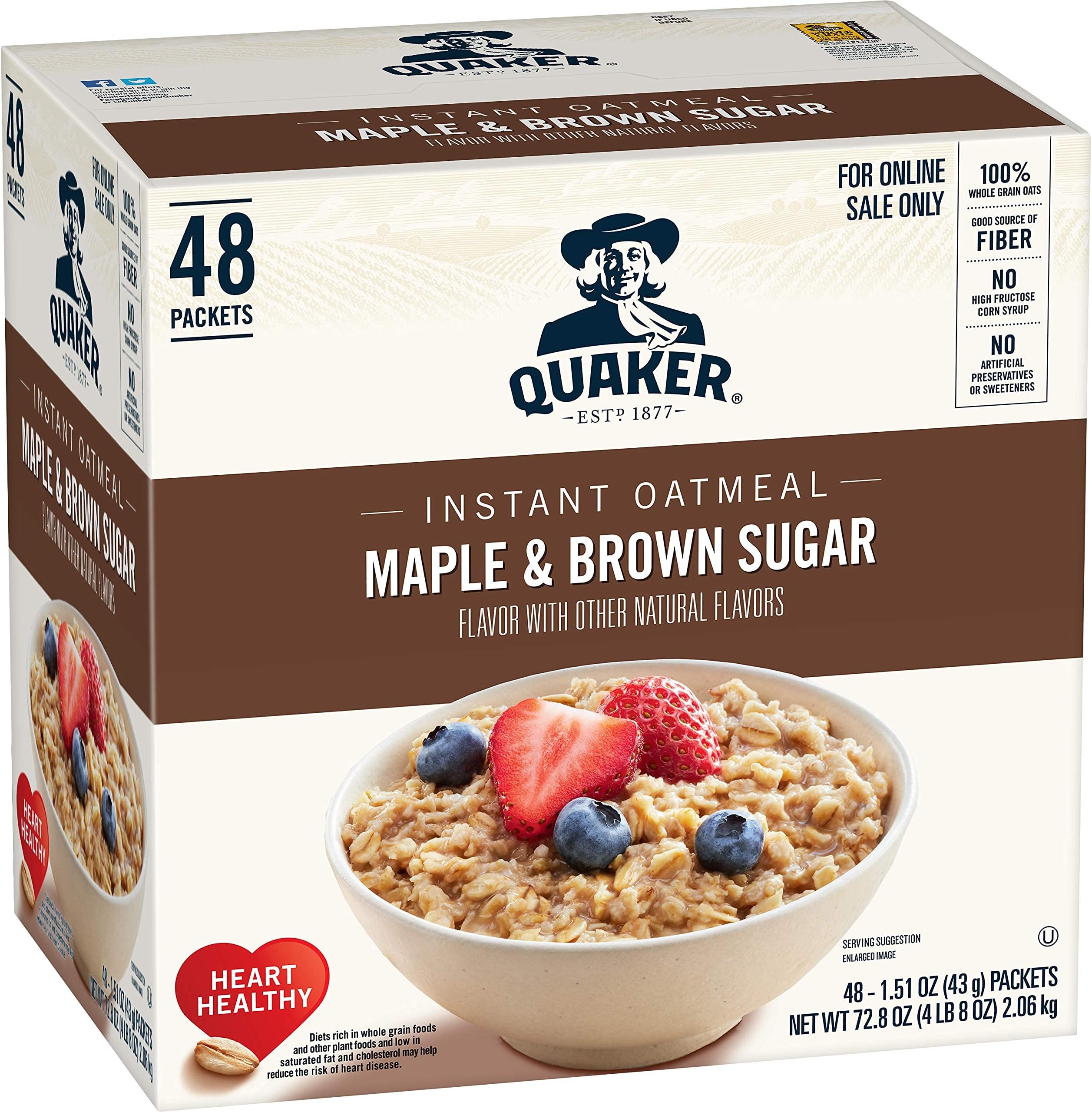 Amazon.com: Quaker Old Fashioned Rolled Oats, Non GMO Project Verified ...
