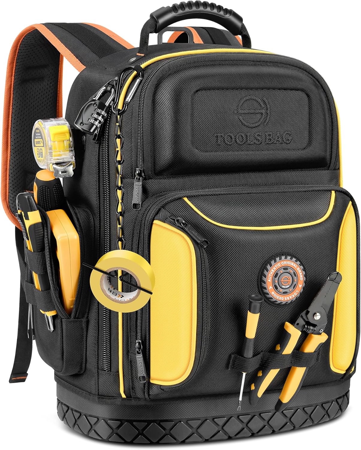 Tool Backpack Bag, Durable Electrician Backpack Tool Bag for HVAC with ...