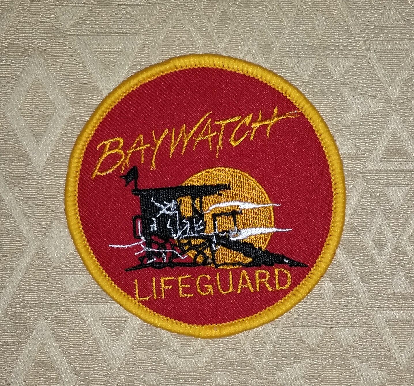 Baywatch Lifeguard Badge Embroidered Patch 4“ Sew-on or Iron-on ...