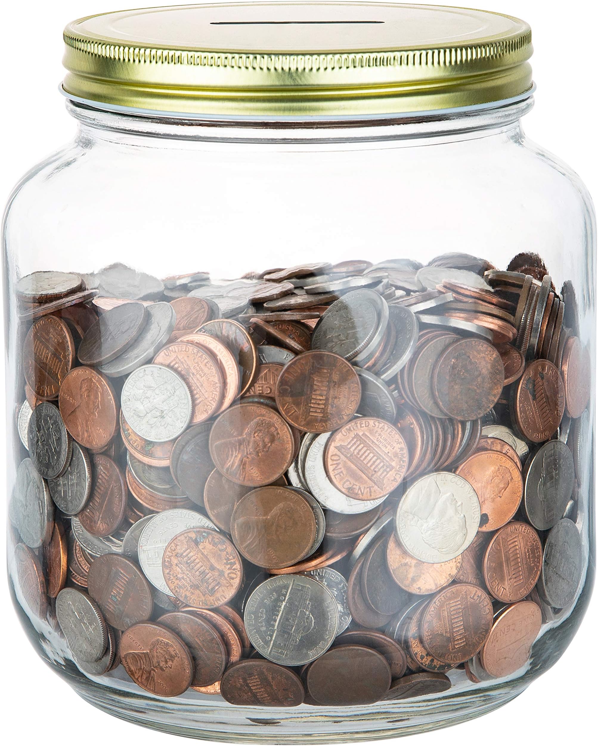 Amazon.com: Mason Jar Coin Bank Lid - White : Home & Kitchen