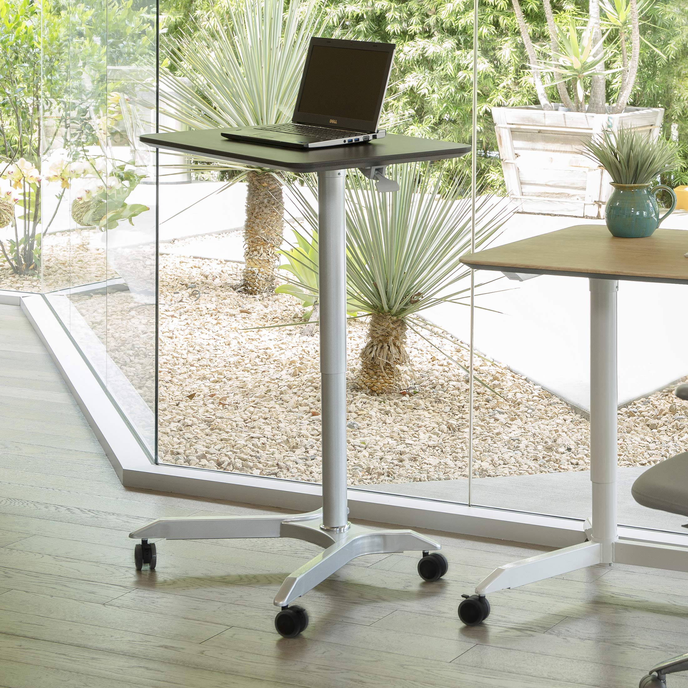 Buy Seville Classics Airlift Sit Stand Mobile Rolling Height Adjustable ...