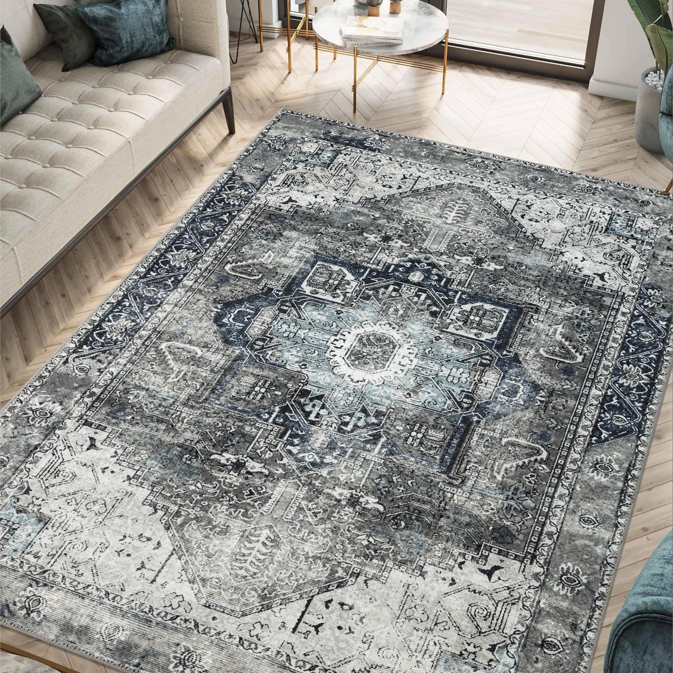 Amazon.com: Keen Home Design Machine Washable Area Rugs with Non-Slip ...