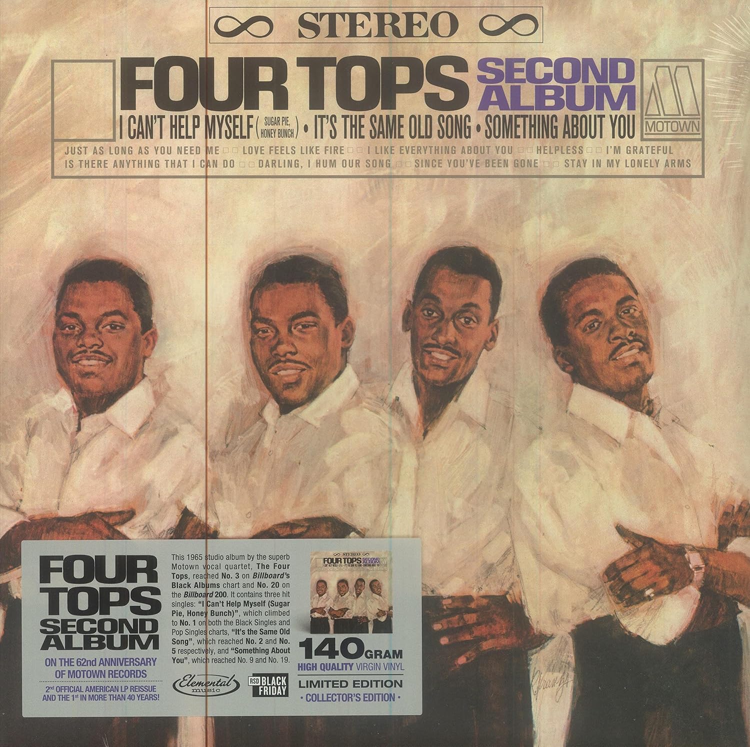 Four Tops - Four Tops ‎– Second Album (RSD 2022 140 Gram Motown ...