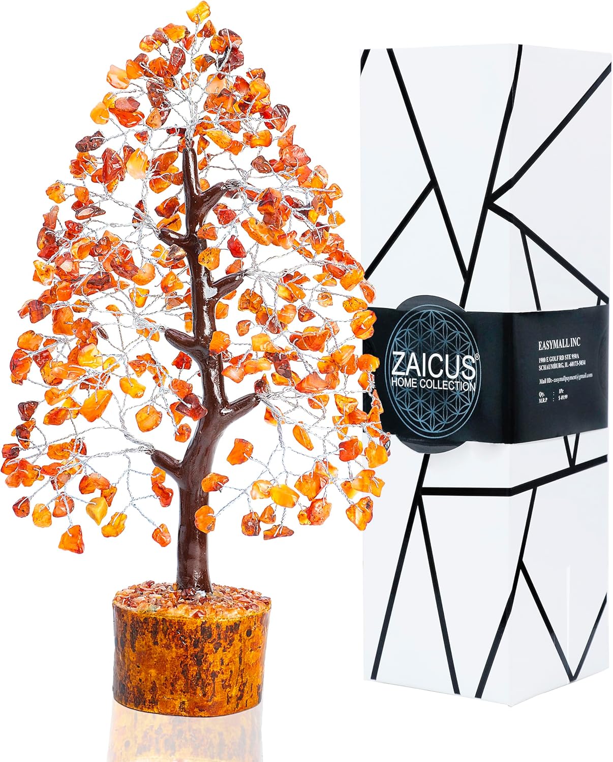 Seven Chakra Tree of Life, Healing Crystal Tree, Bonsai Fortune Money ...