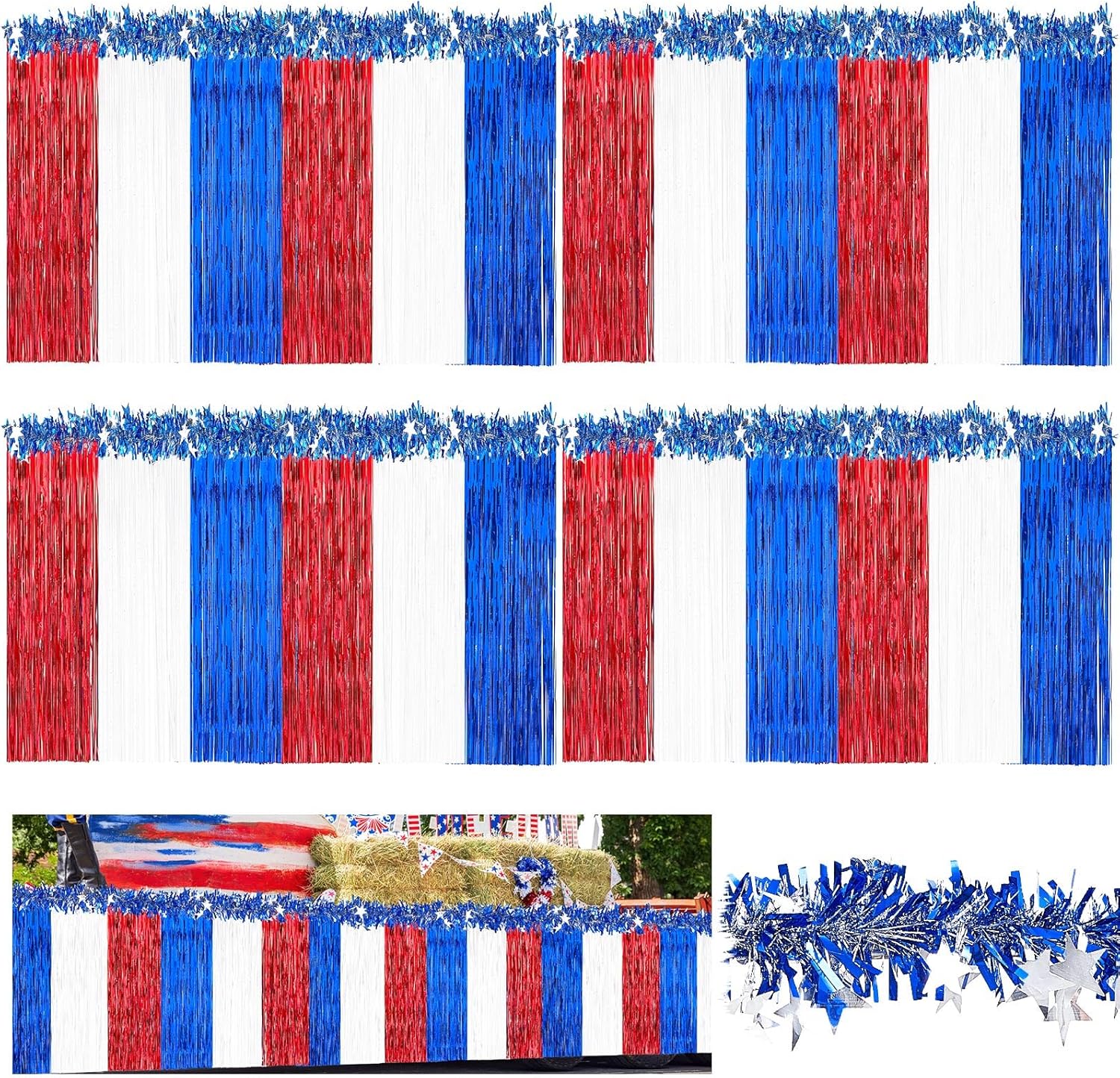 Amazon.com: Crowye 10 Pcs 4th of July Parade Float Decoration Car ...