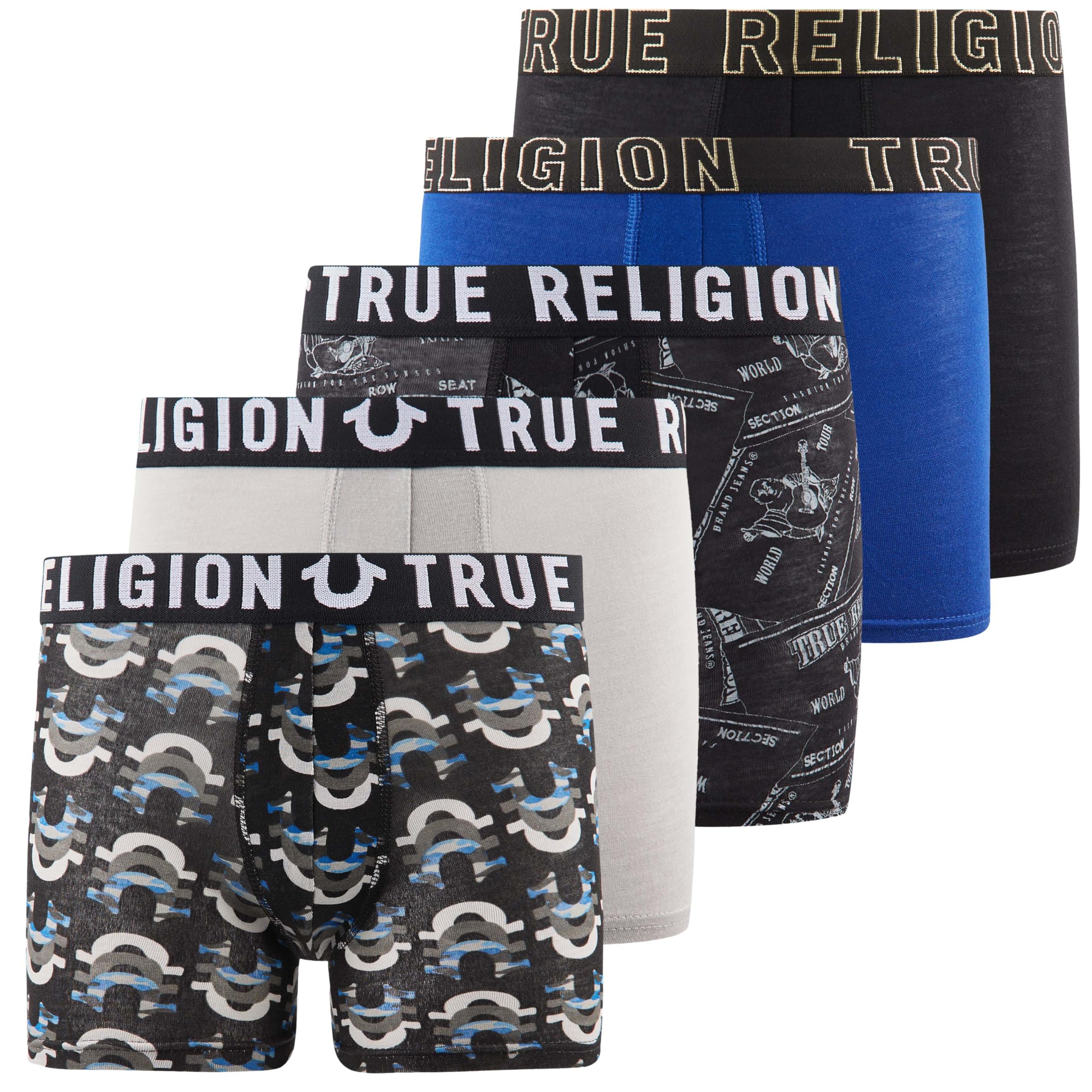 Amazon.com: True Religion Boys Underwear 5 Pack Boxer Briefs for Boys 6 ...