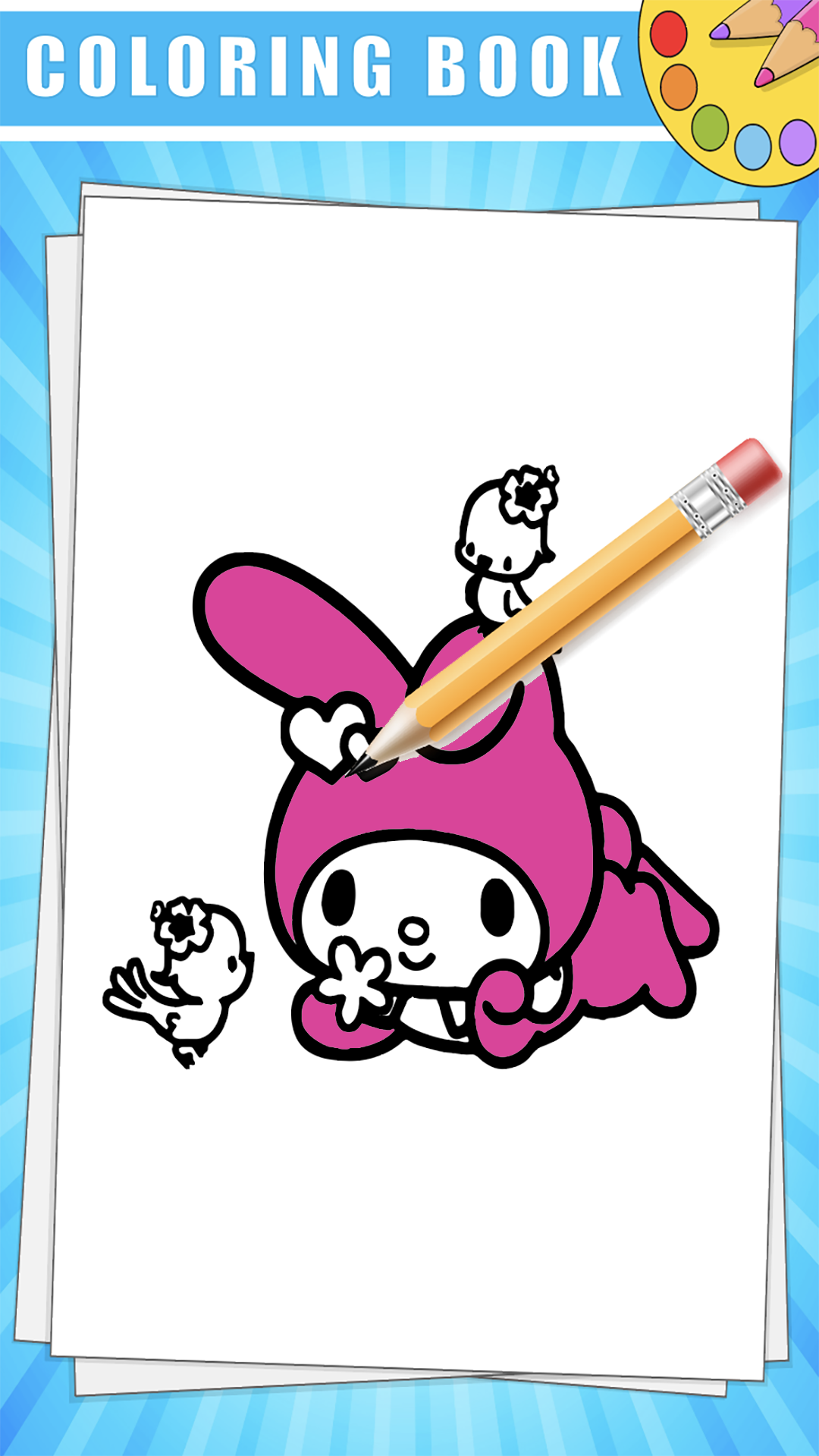 Kawaii My Melody coloring book Drawing - App on Amazon Appstore