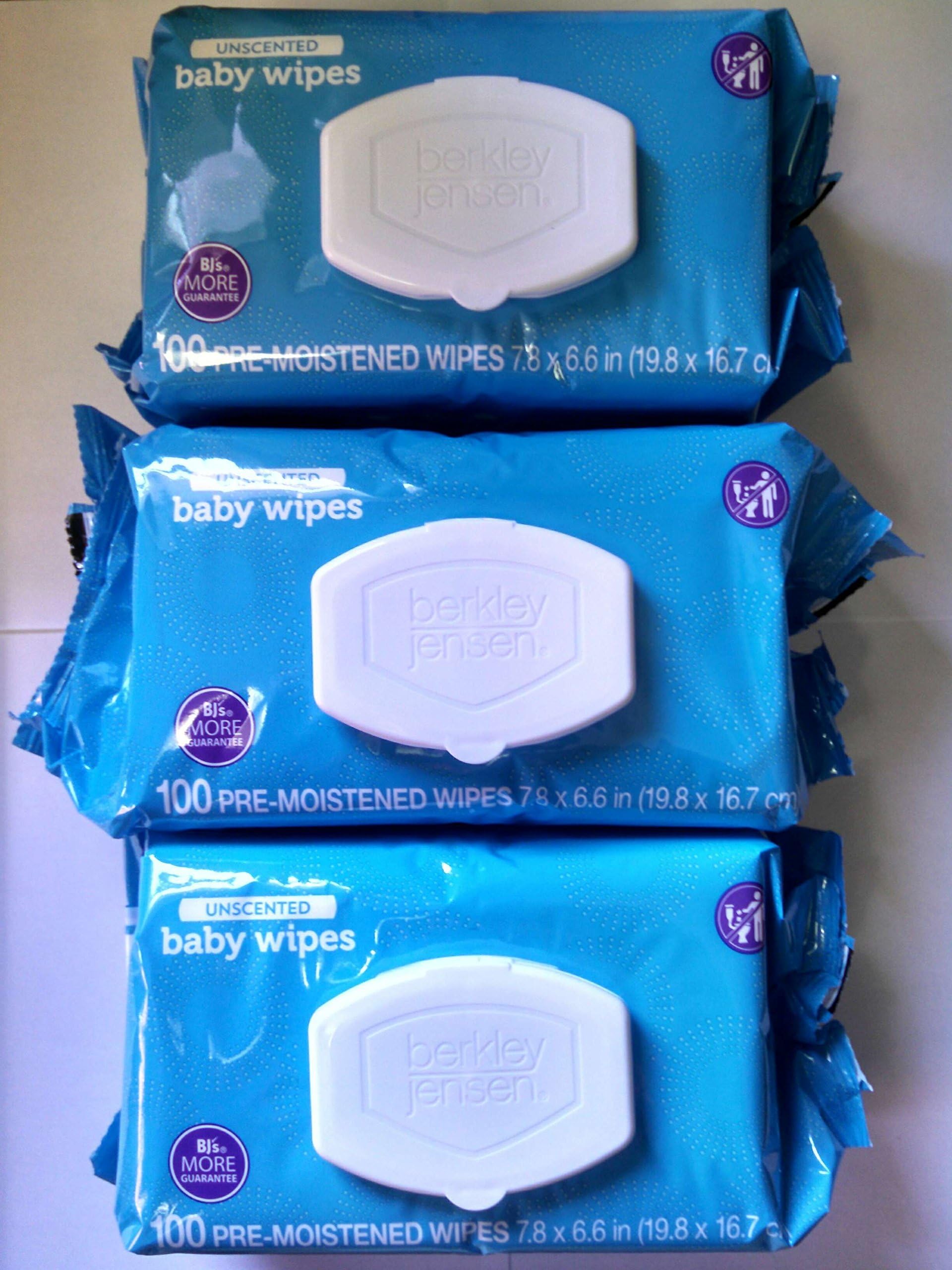 Amazon.com: Berkley Jensen Unscented Baby Wipes, 100 Count Pre ...
