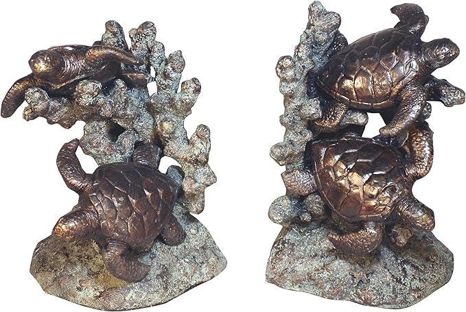 Amazon.com: JudithEdwards 3498 Sea Turtle Bookends : Home & Kitchen