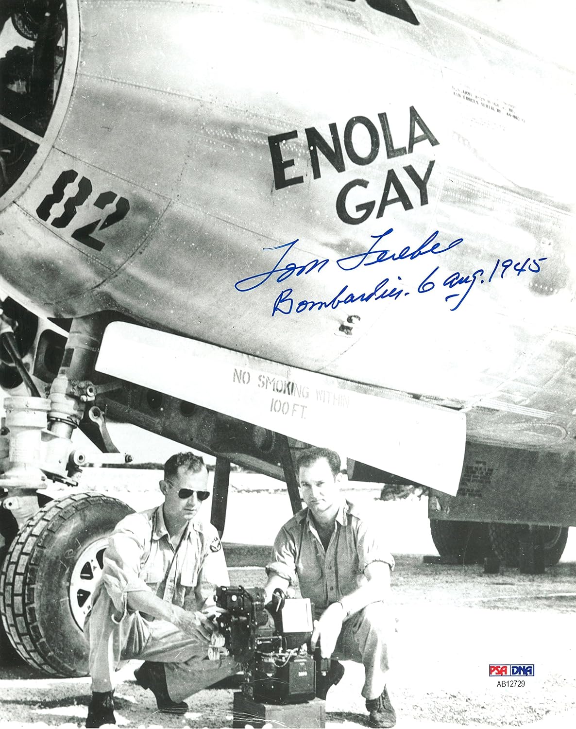 Amazon.com: Enola Gay Thomas Ferebee Firmado 8x10 (d) Bomba de ...