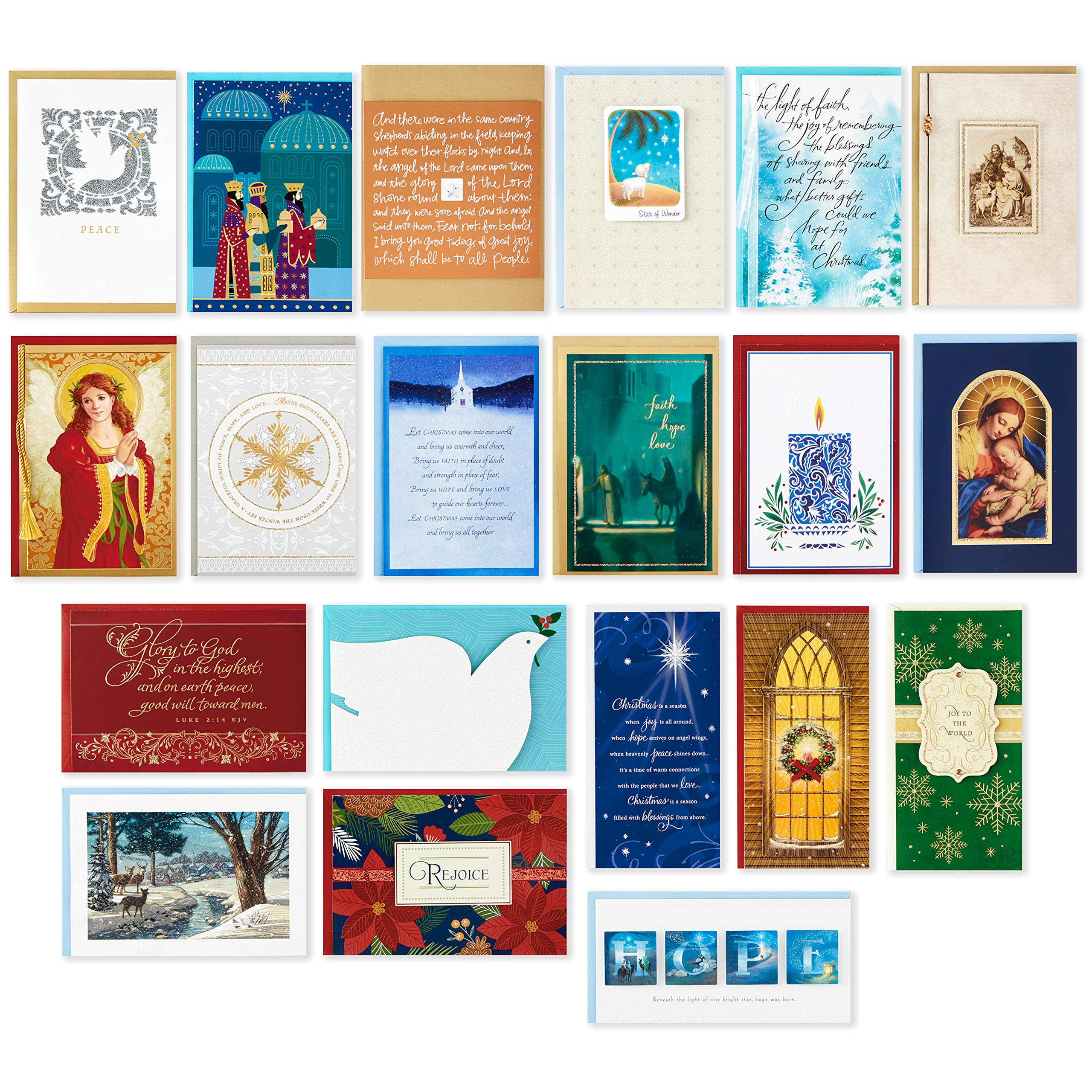 Snapklik.com : Hallmark Assorted Religious Handmade Boxed Christmas Cards