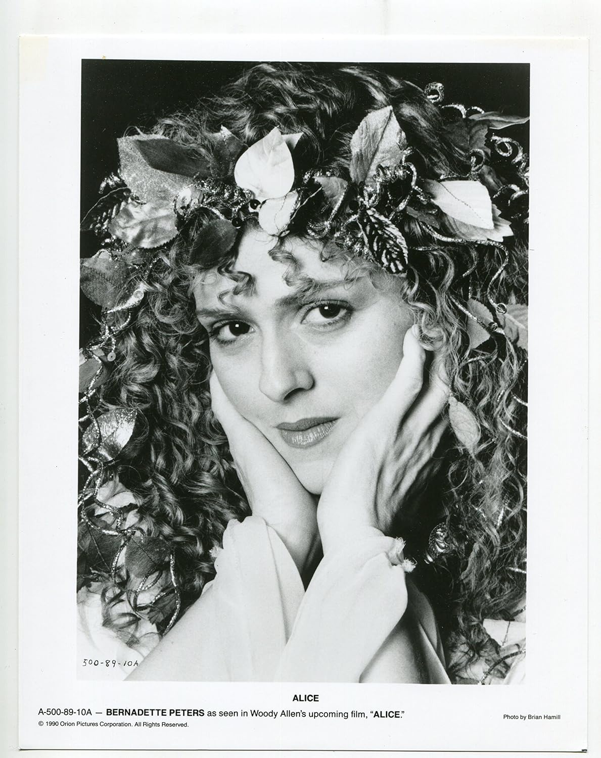 MOVIE PHOTO: Alice-Bernadette Peters-8x10-B&W-Still-Comedy-Fantasy ...