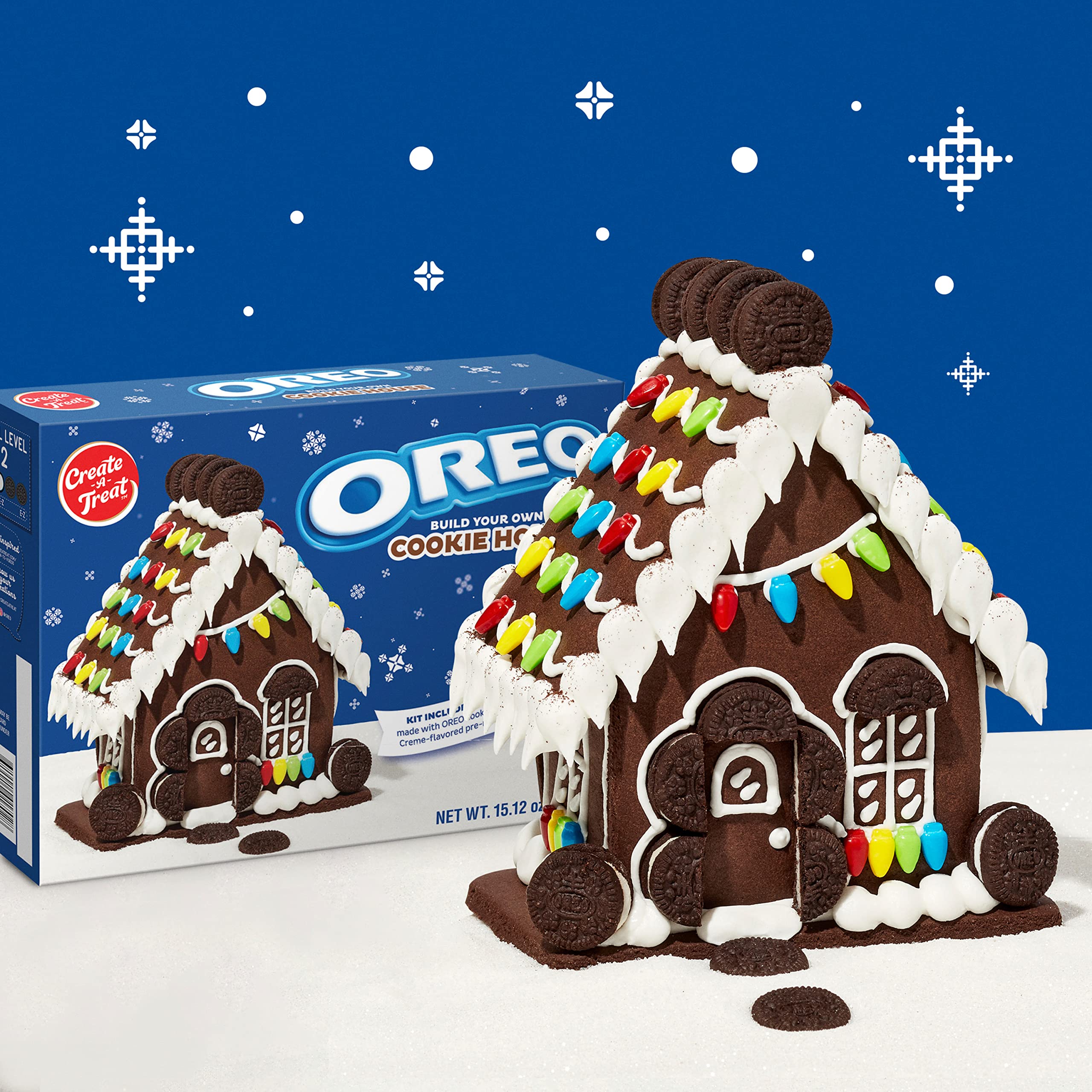 Oreo Create-A-Treat Holiday Cookie House Kit and Sour Patch Kids ...