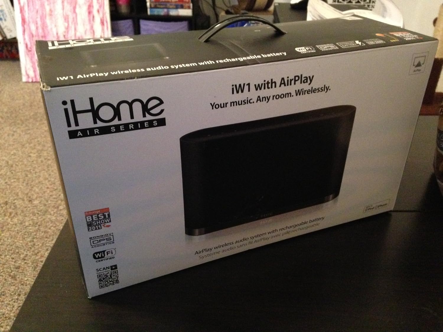 Amazon.com: iHome iW1 AirPlay Wireless Stereo Speaker System with ...