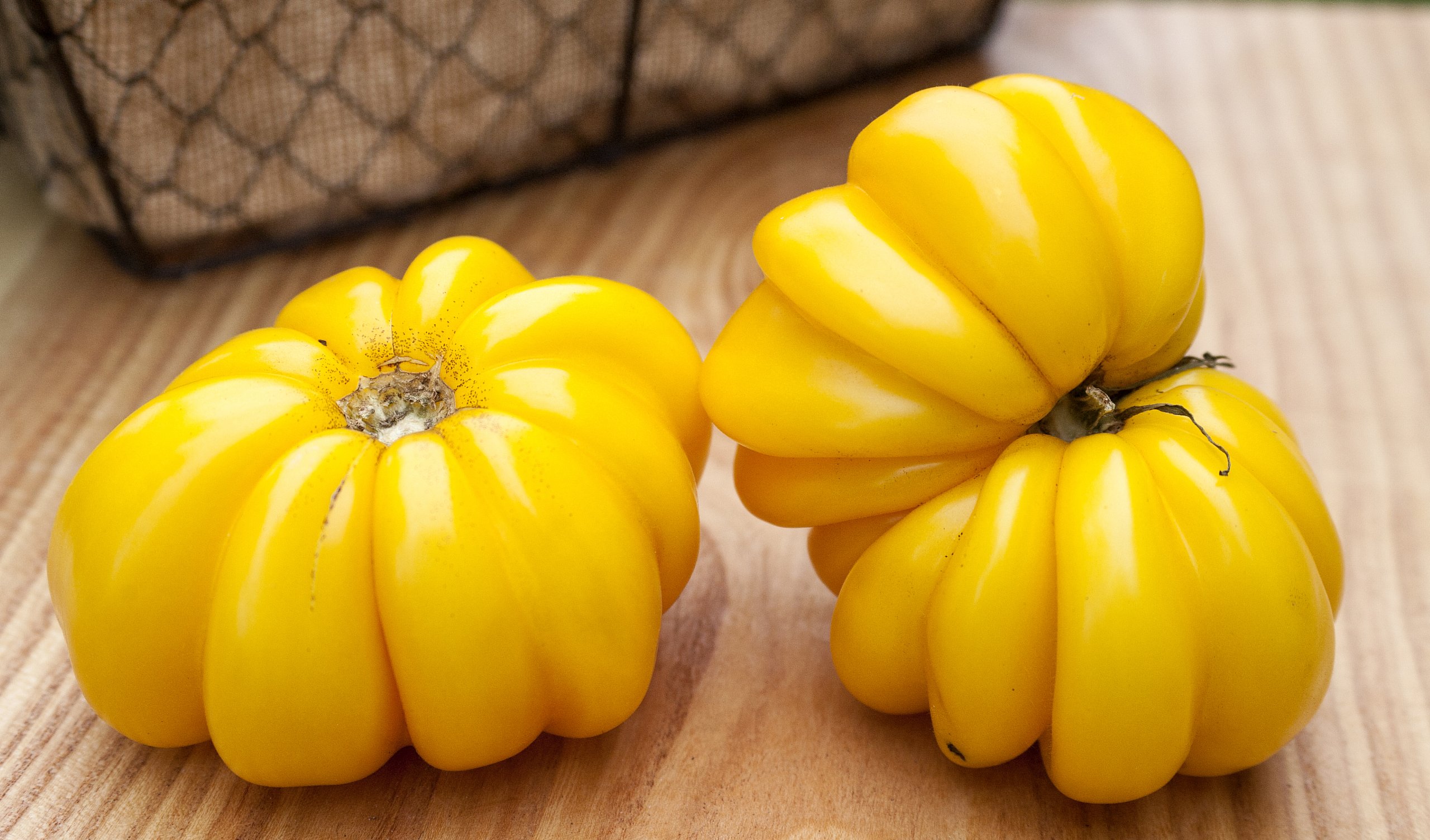 Amazon.com : Yellow Ruffles Pleated Stuffing Heirloom Tomato Premium ...