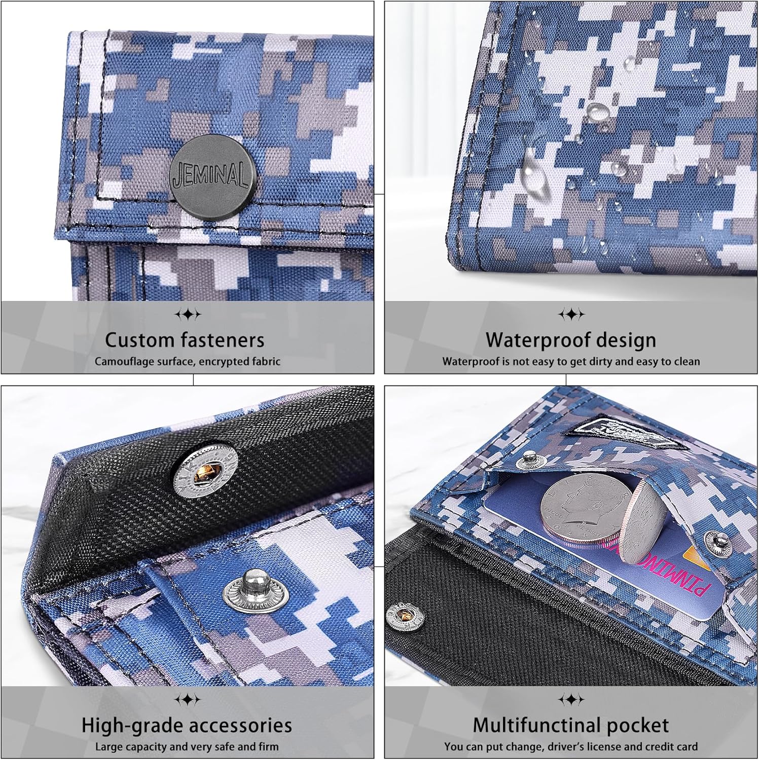 JEMINAL Camo Printed Bifold Wallet for Men, Teens, Boys & Kids in Nepal ...