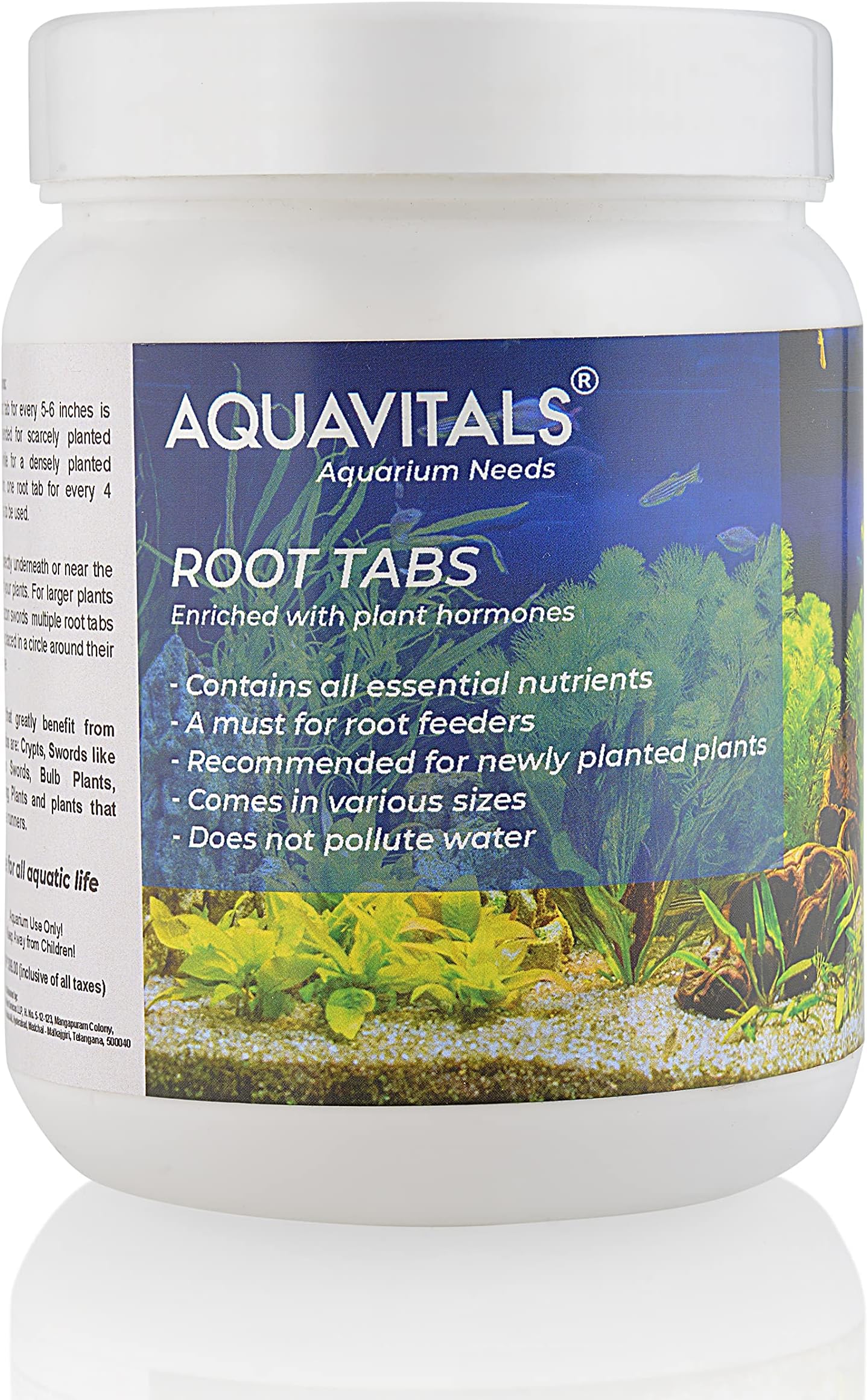 AQUAVITALS Root Tabs - for Planted Aquarium (50G - 20 Tabs), Granules ...