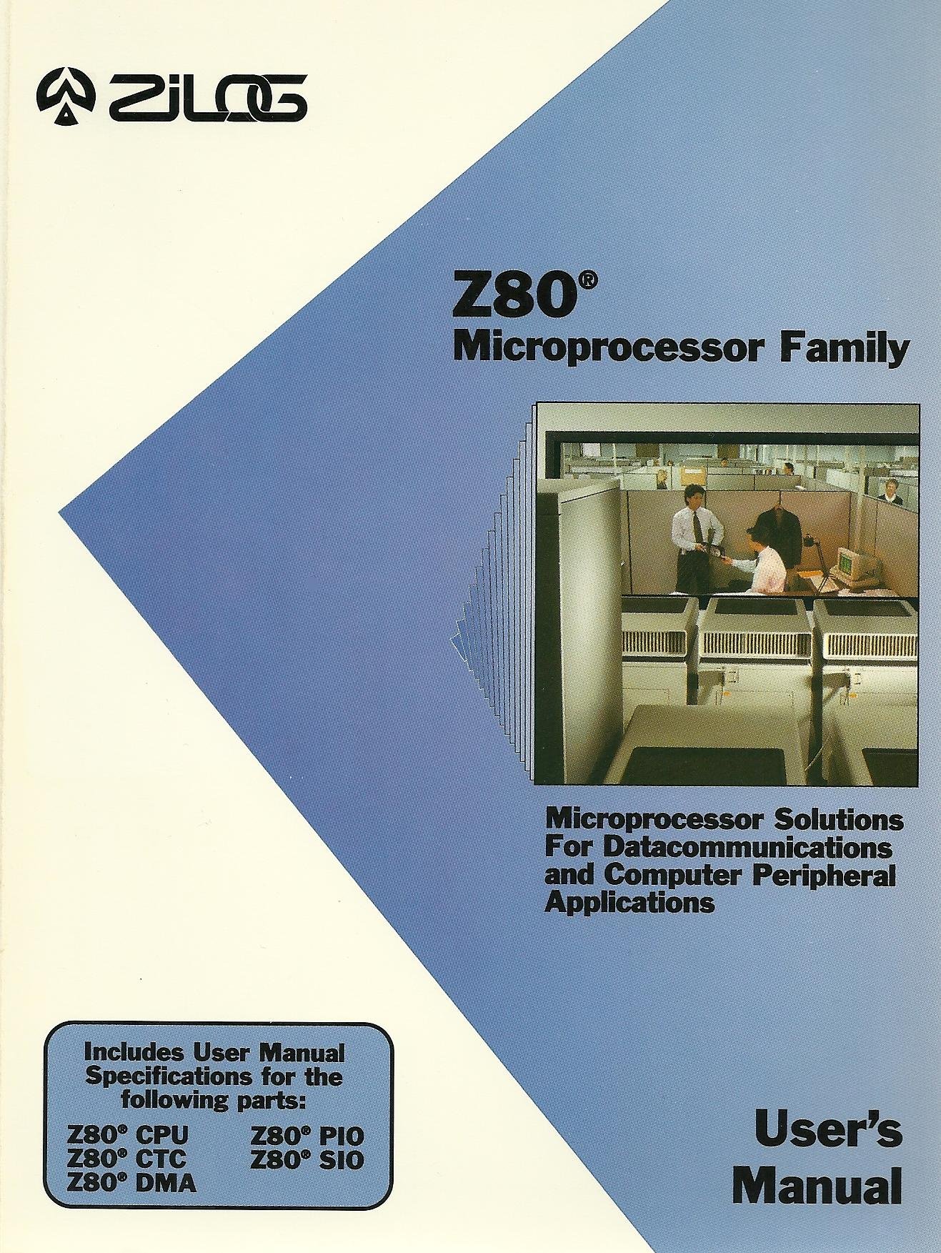 Z80 Family Users Manual Microprocessor Solutions For Datacommunications And Computer ...