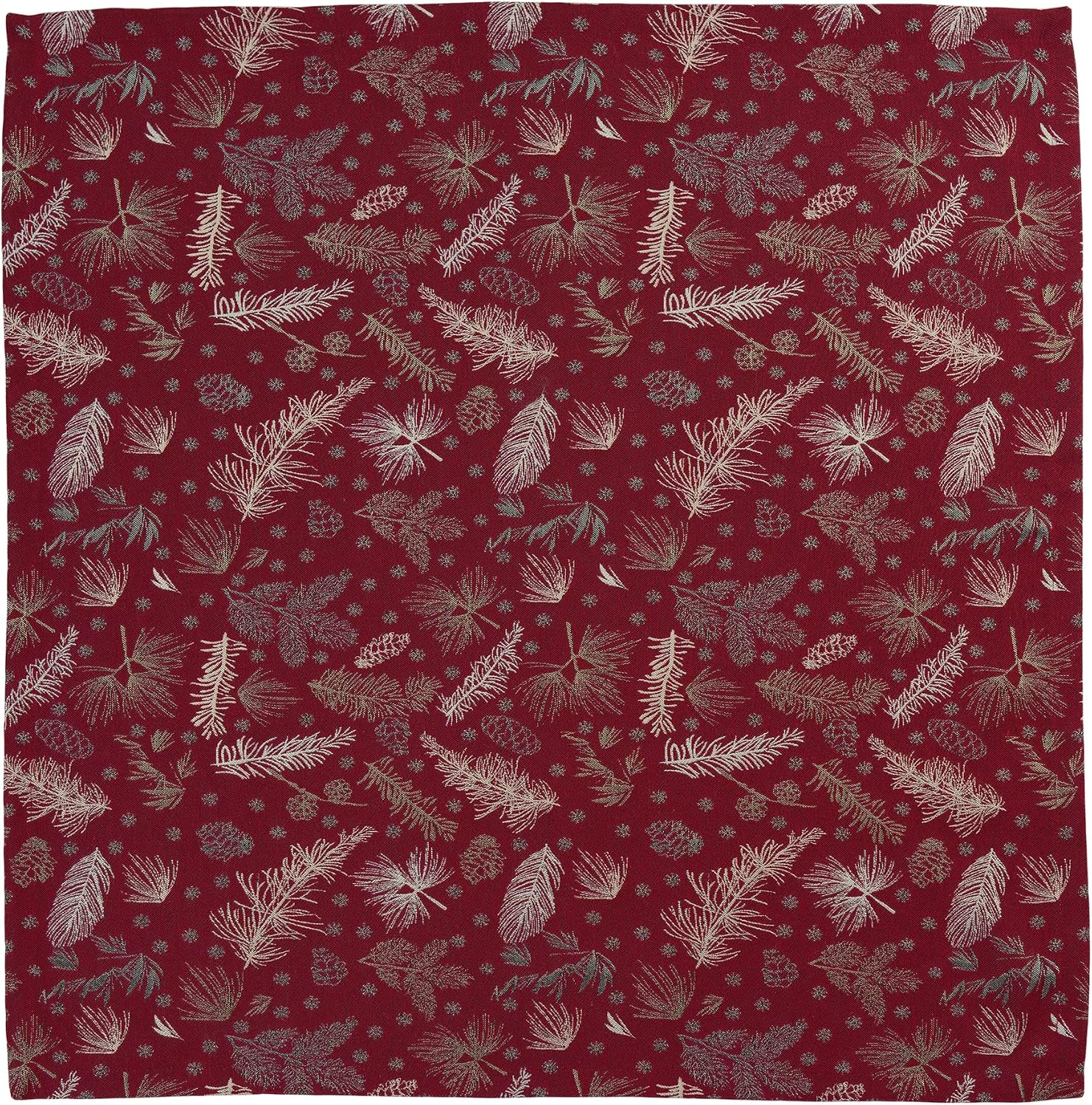 Sander Tischwäsche Tate Weihnachten Jacquard Tannenzweige (weinrot ...