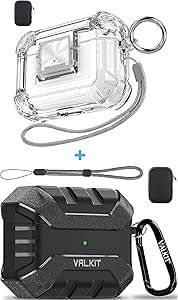 Amazon.com: Valkit Compatible Airpods Pro 2nd/1st Generation Case Cover + Valkit Compatible ...