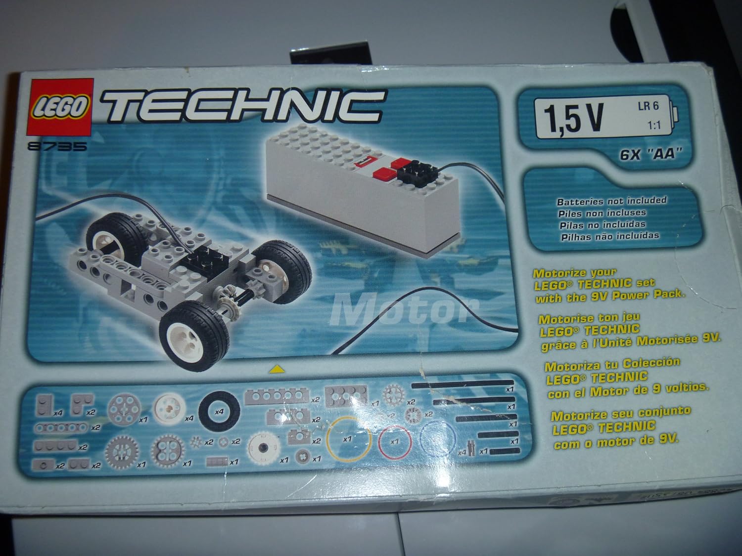 LEGO Technic Set #8735 9 Volt Motor by Lego : Amazon.co.uk: Toys & Games