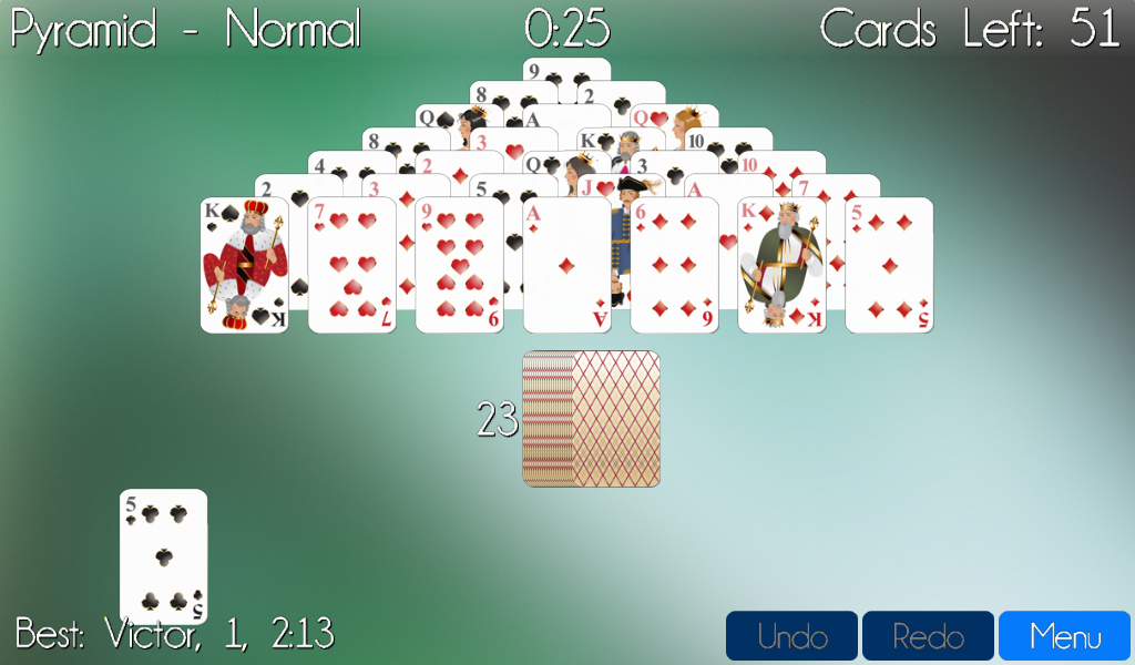 Golf Solitaire 4 in 1 - also with TriPeaks, Pyramid & Black Hole - App ...