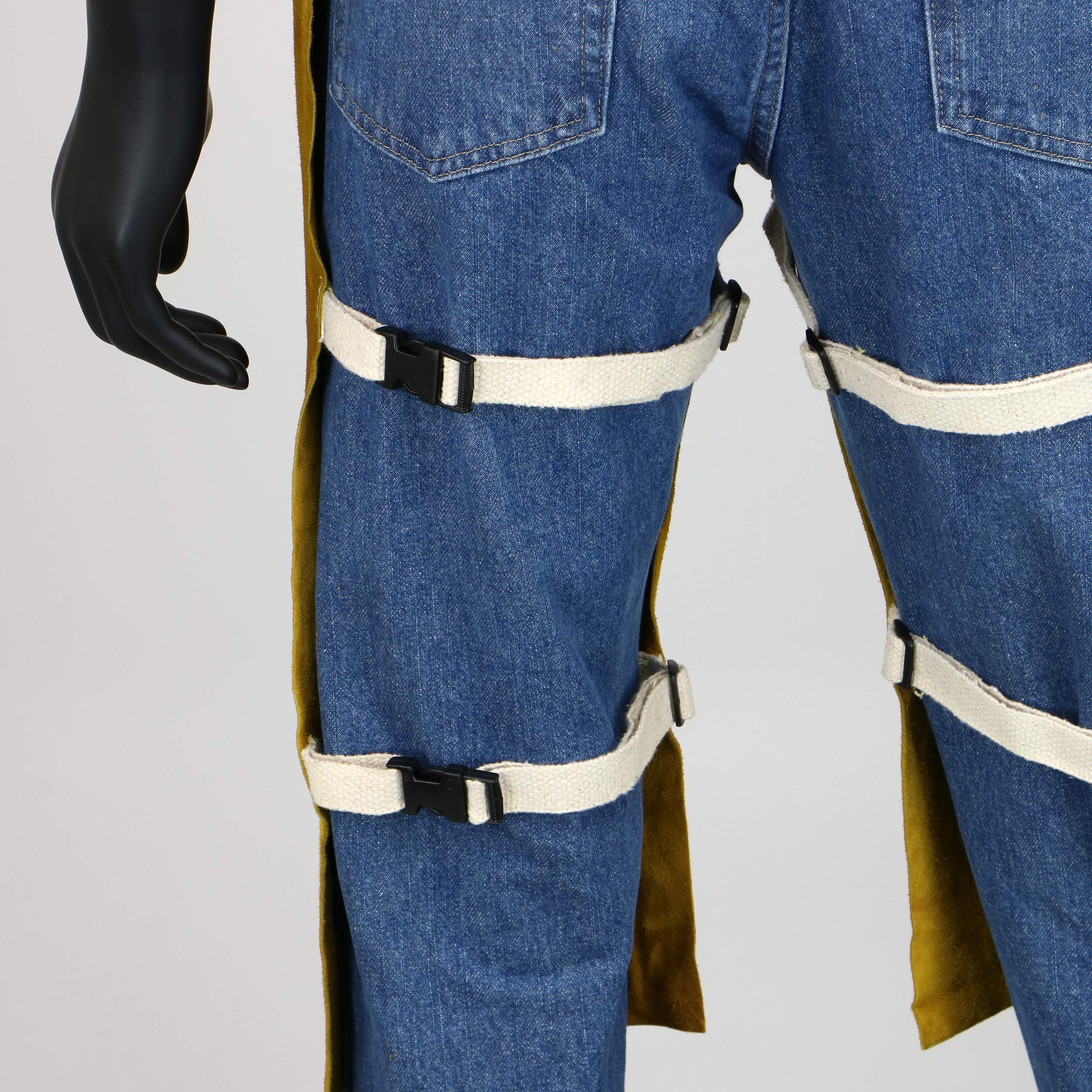Snapklik.com : IRONCAT 7011 Leather Split Leg Bib Apron 24in. X 48 In ...
