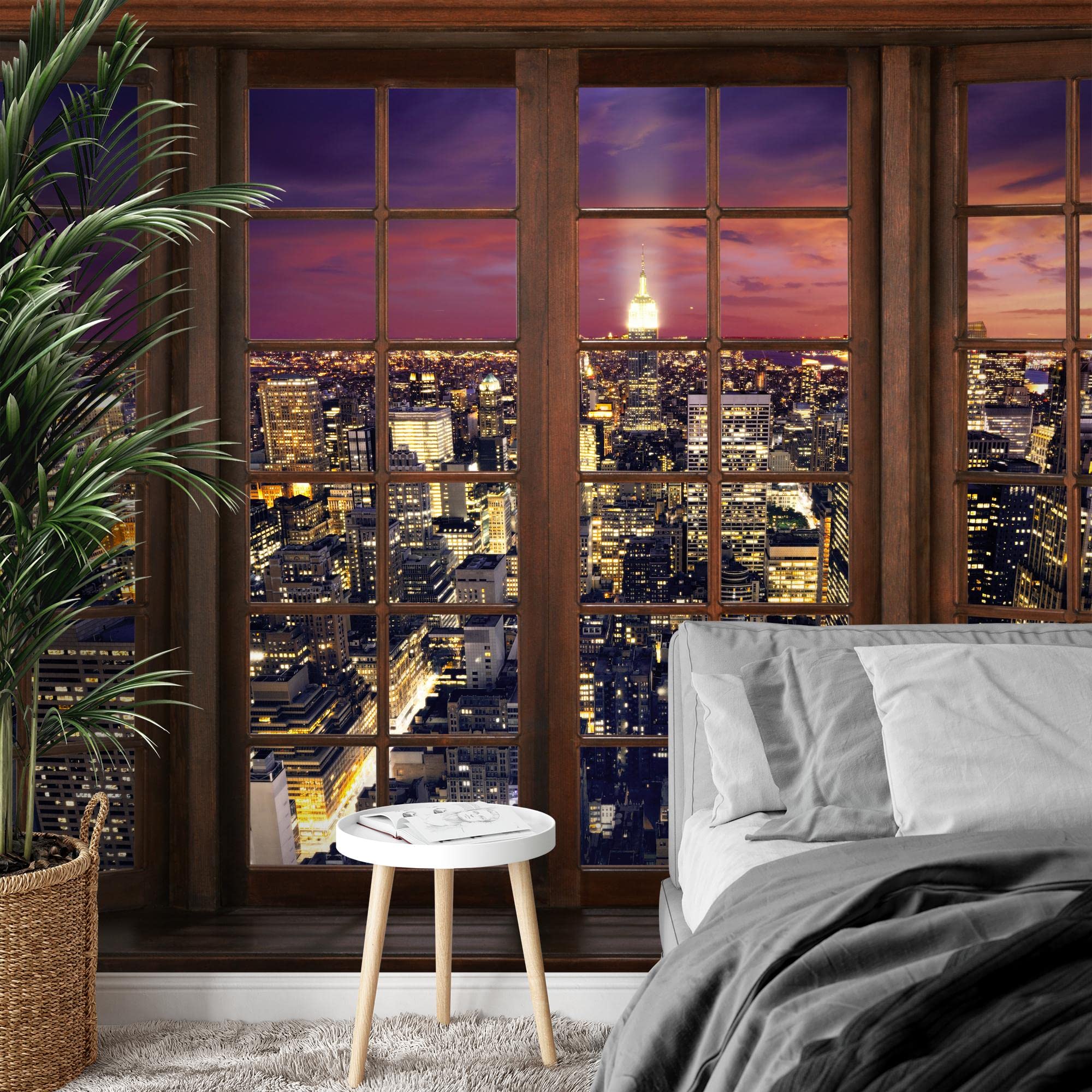 New York Wallpaper Windows Tiptophomedecor New York Wallpaper Wall