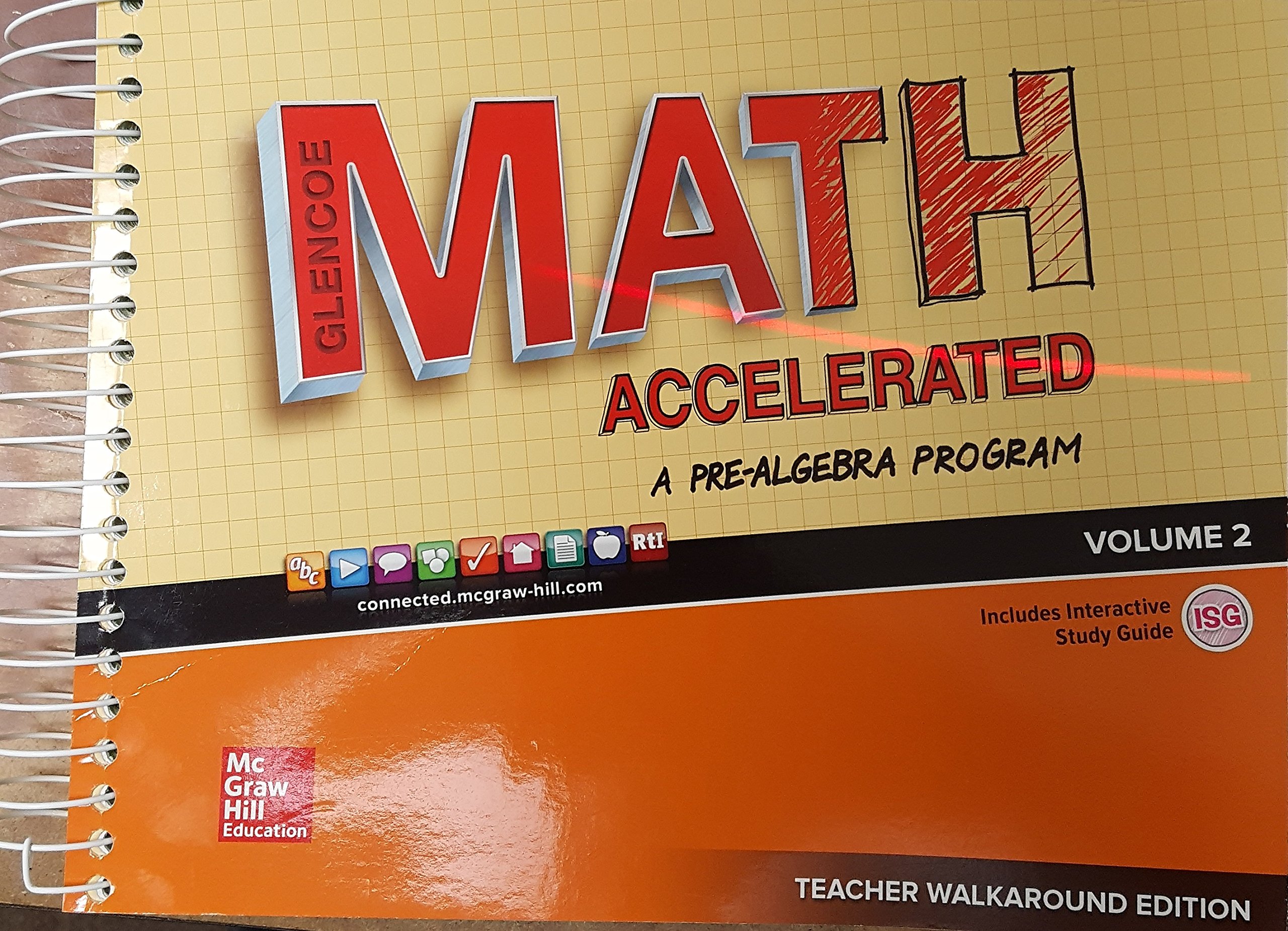Glencoe Math Accelerated A Pre-Algebra Program, Volume 2, Teacher ...