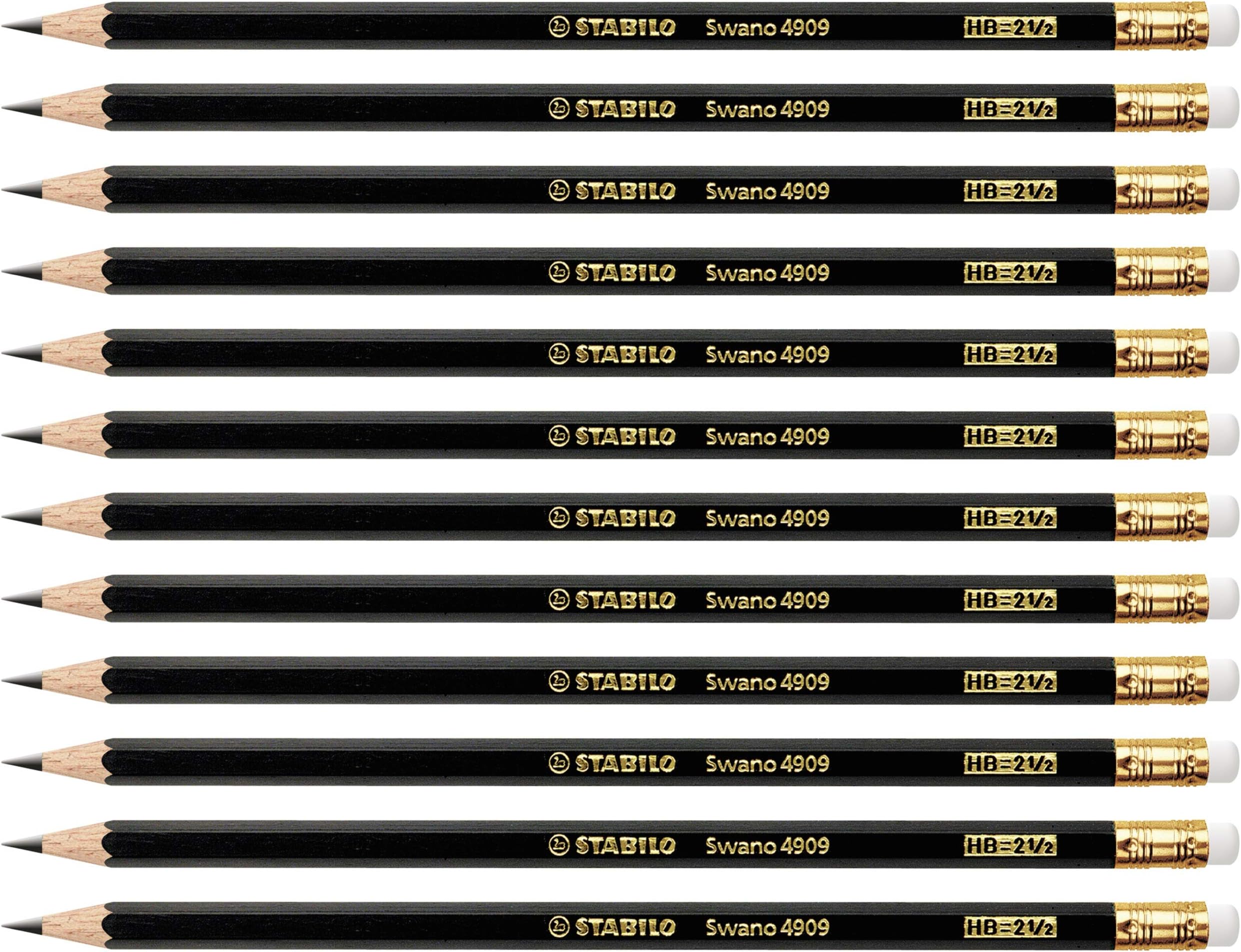 Amazon Basics - matite HB in grafite, in confezione da 12, colore nero ...