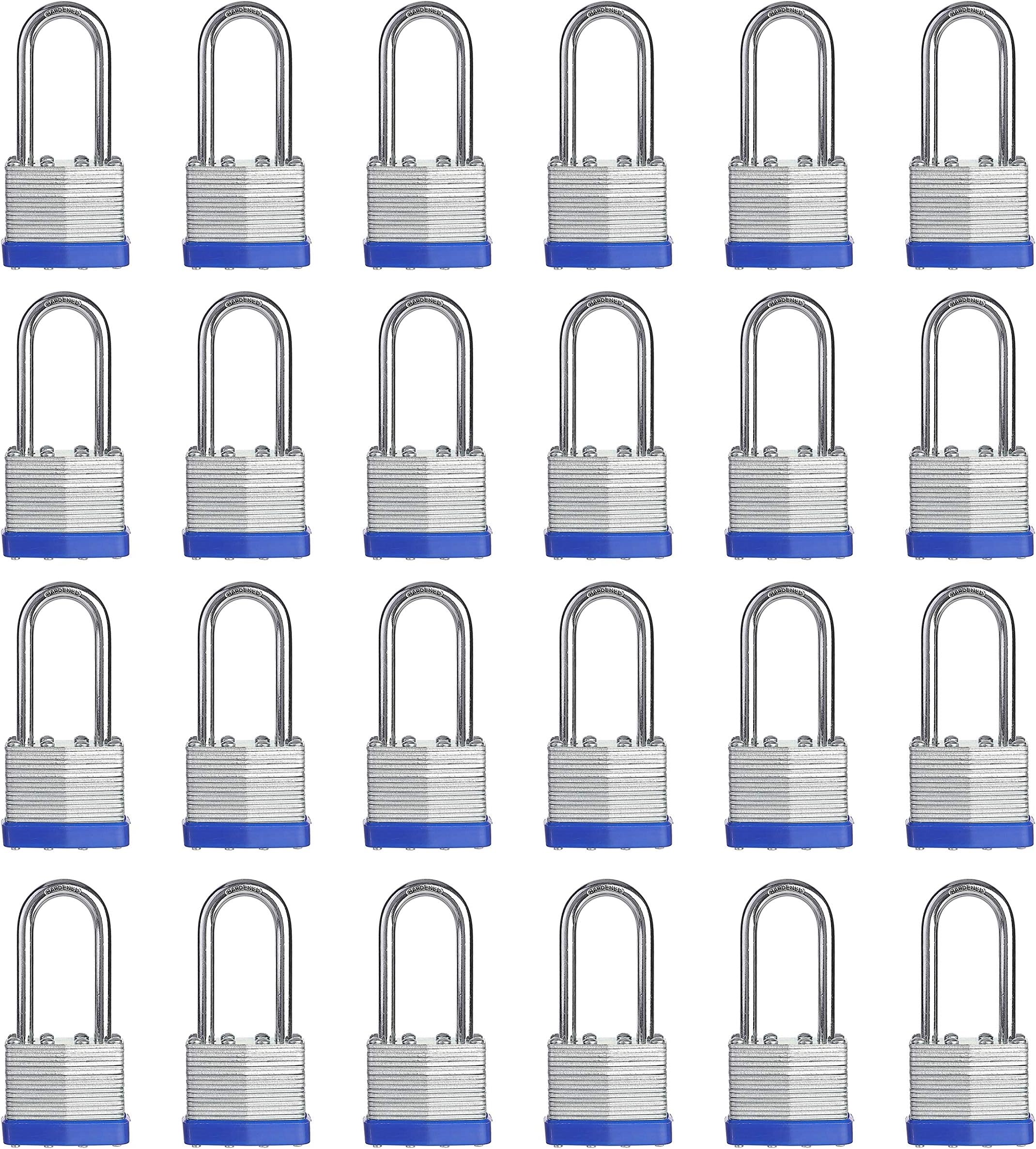 LQYN Laminated keyed Padlock (1-9/16", 40mm), keyed Alike Locks,Long ...