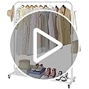 Amazon.com: Boeeoan Garment Rack, Freestanding Simple Single Pole ...
