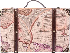 Amazon.com: Vintiquewise(TM) Old World Map Suitcase/Decorative Box ...